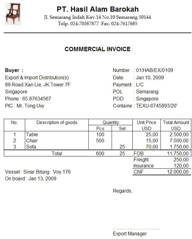 5 Contoh Invoice Bahasa Inggris yang Simple & Catchy - Usaha Makmur